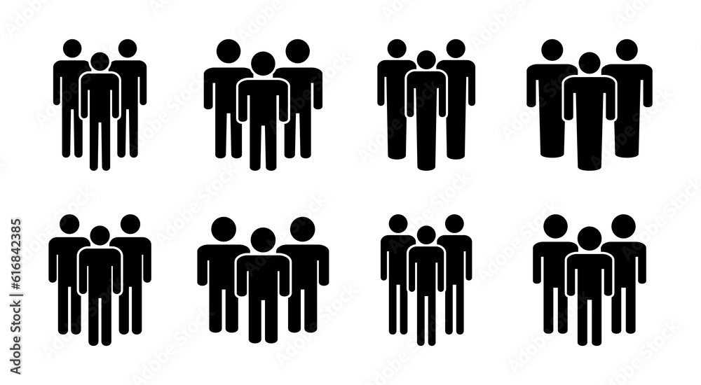 People icon set illustration. person sign and symbol. User Icon vector ...