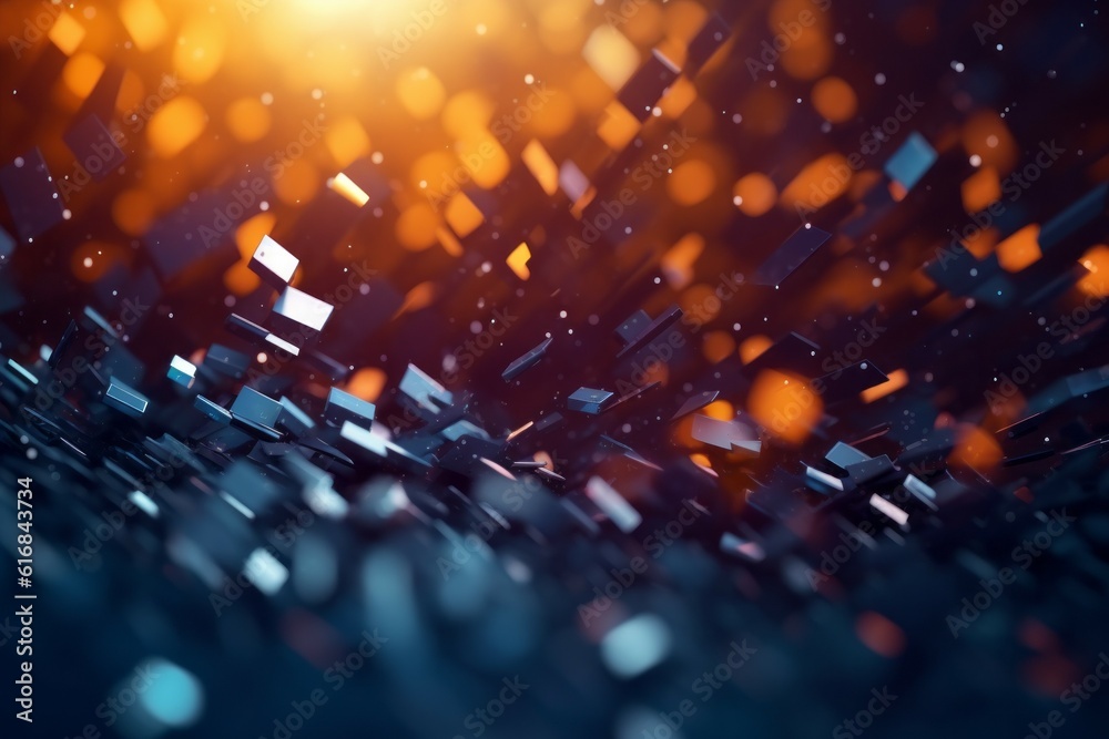 Abstract decaying background with flare. AI generated, human enhanced ...