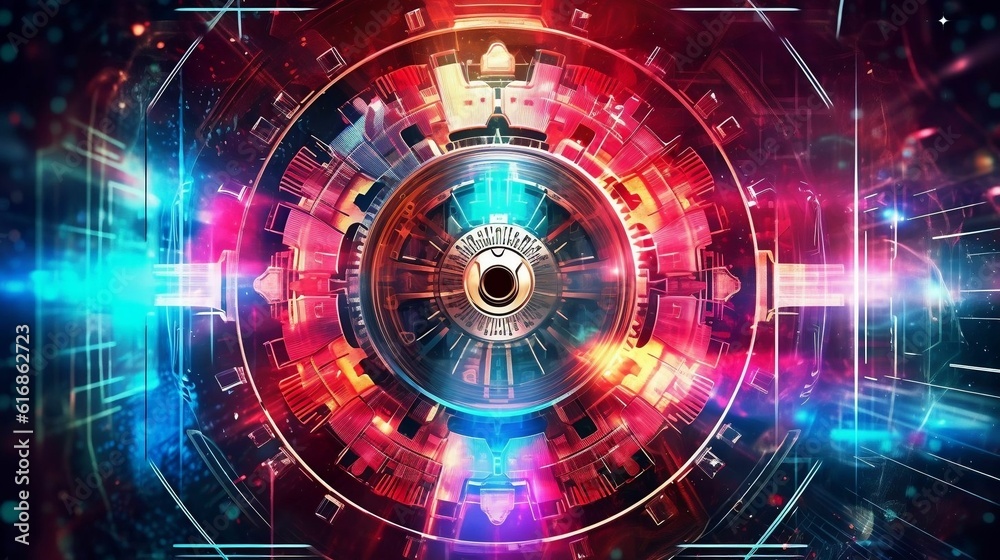 abstract technology background, Technology security concept. Modern ...