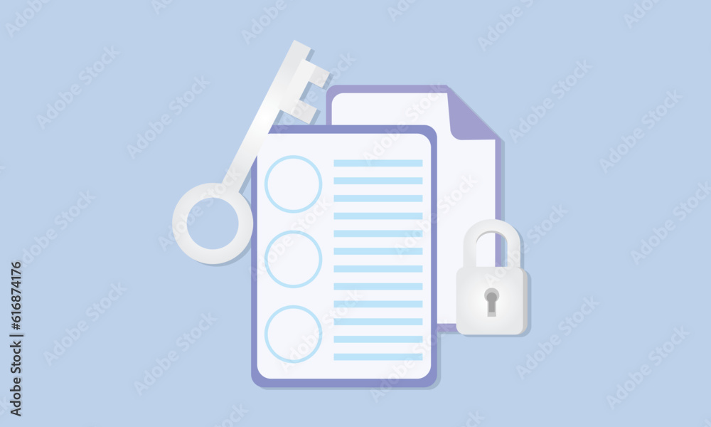 Vetor de Check list with key takeaway. concept of highlight the main ...