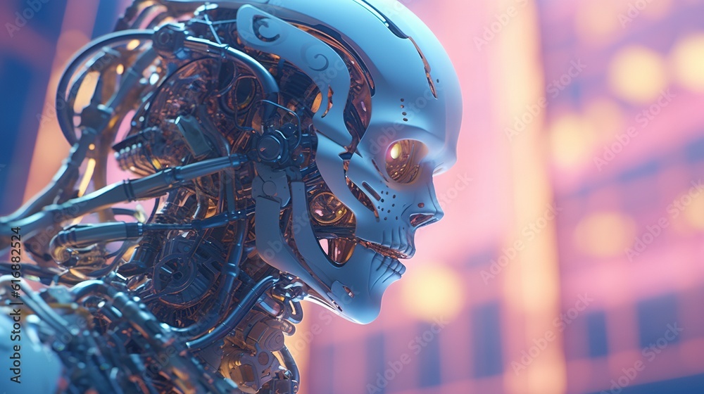 modified osteoobliterator, digital art illustration Stock Illustration ...