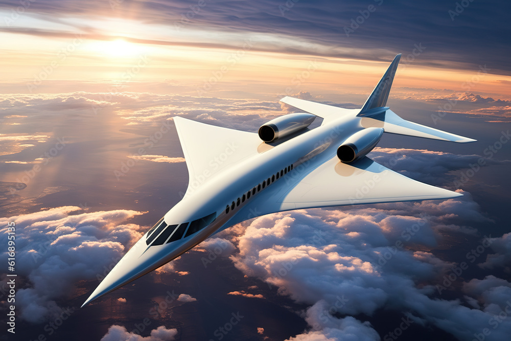 Supersonic Flight Airplane of Tomorrow, transparent background (PNG ...