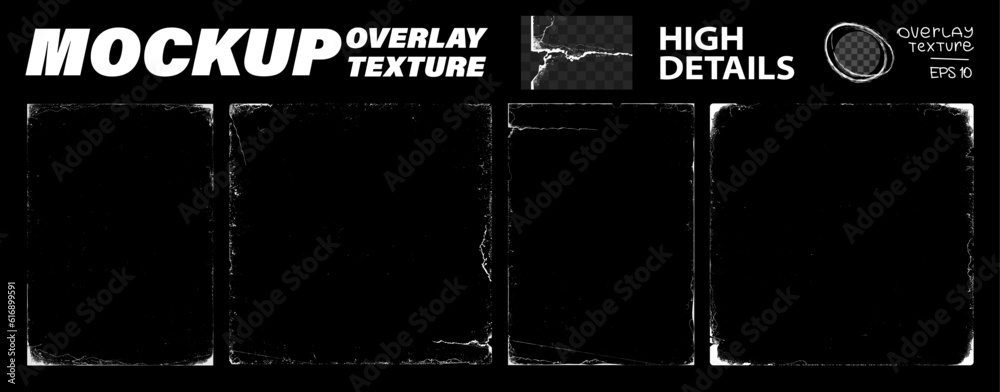 Worn edges cover cover with torn edges for vinyl, cd or paper poster ...