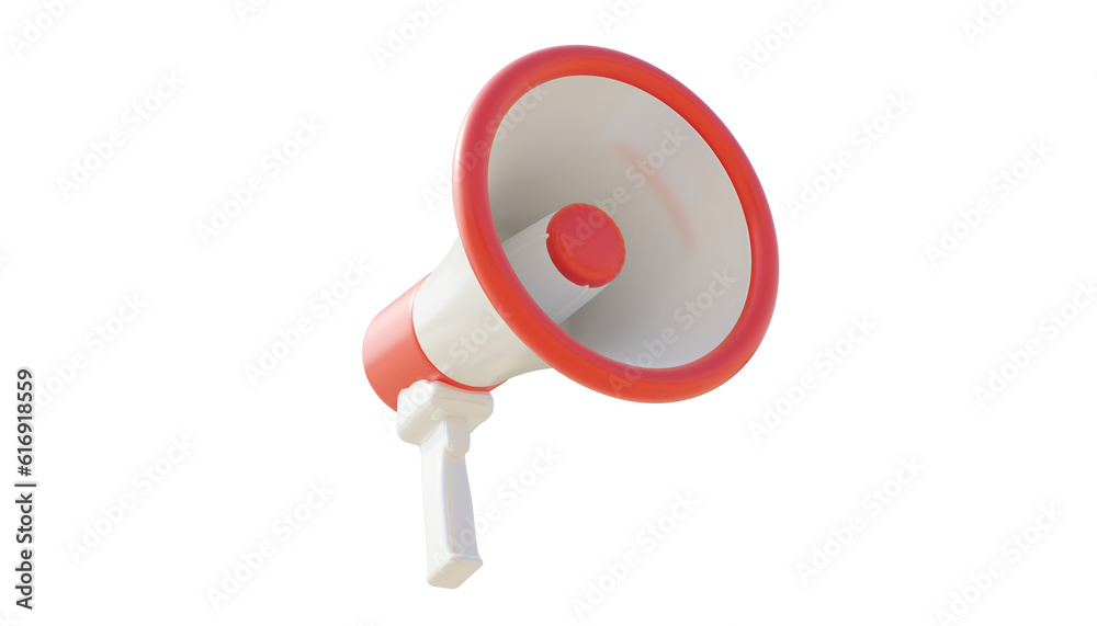 Red megaphone isolated on transparent background, PNG, Stock Photo ...