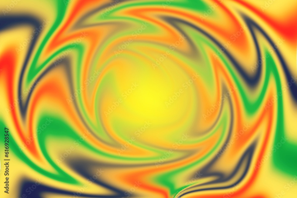 rotating wavy vintage color background with rasta colors concept Stock ...