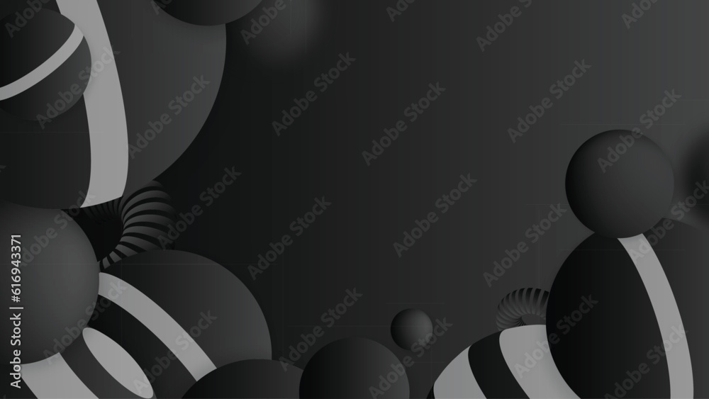 transparent grey Background template in 3D circle with vector HD free ...