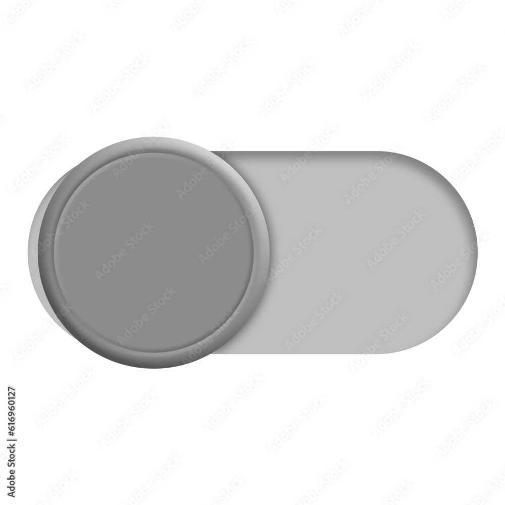 turn off toggle button on transparent background png file Stock ...