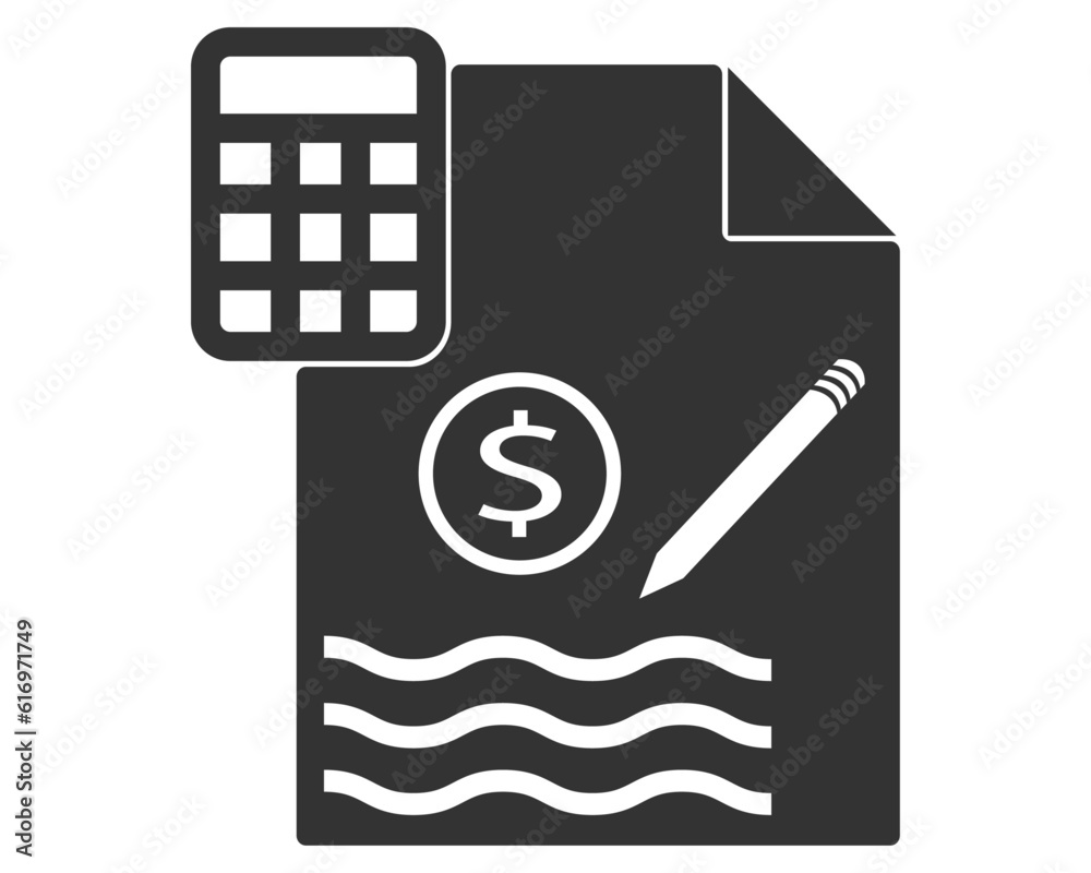 Financial Accounting Icon Images, Stock Photos. Finance and accounting ...