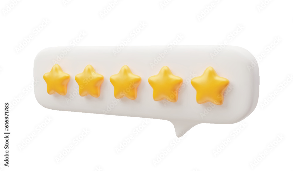 Positive feedback speech chat bubble 3d realistic style. Conversation ...