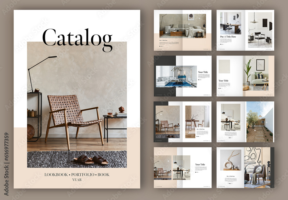 Catalog Brochure Layout Stock Template | Adobe Stock