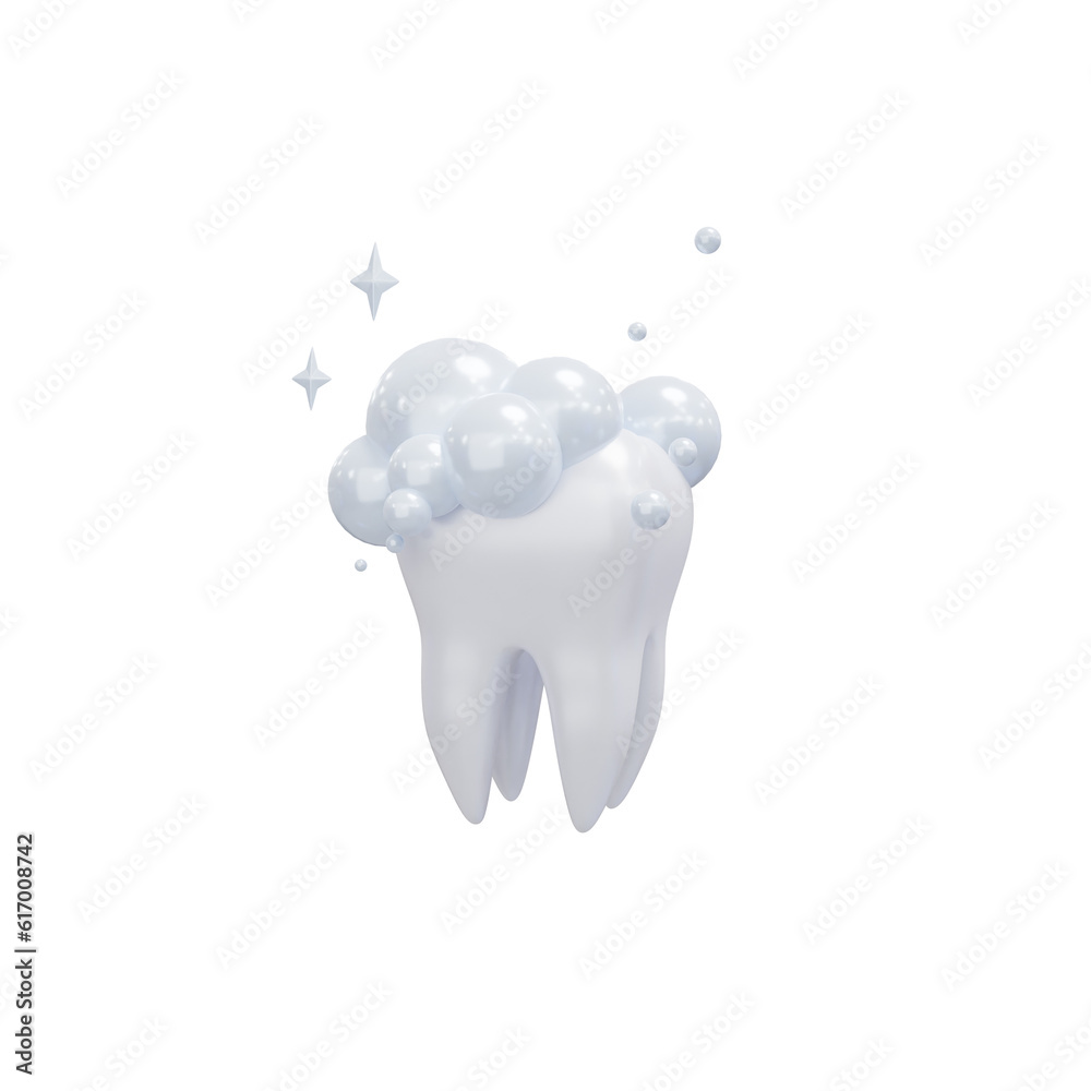 3d tooth isolated on transparent background. 3d render. PNG. Tooth ...