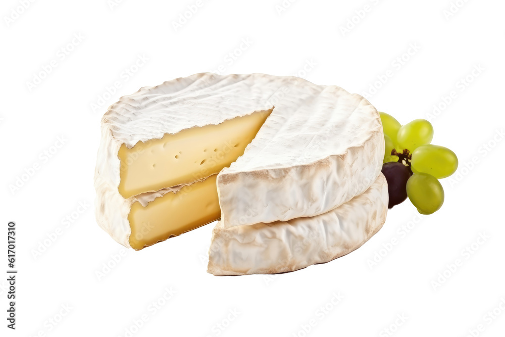 brie ,transparent background (PNG), Generative AI. Stock Illustration ...