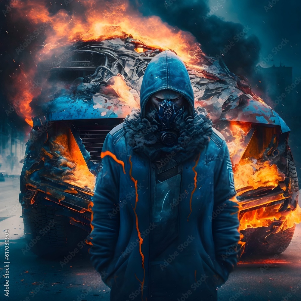 photography 85mm DSLR of a pyromancer descovering his powers for the ...