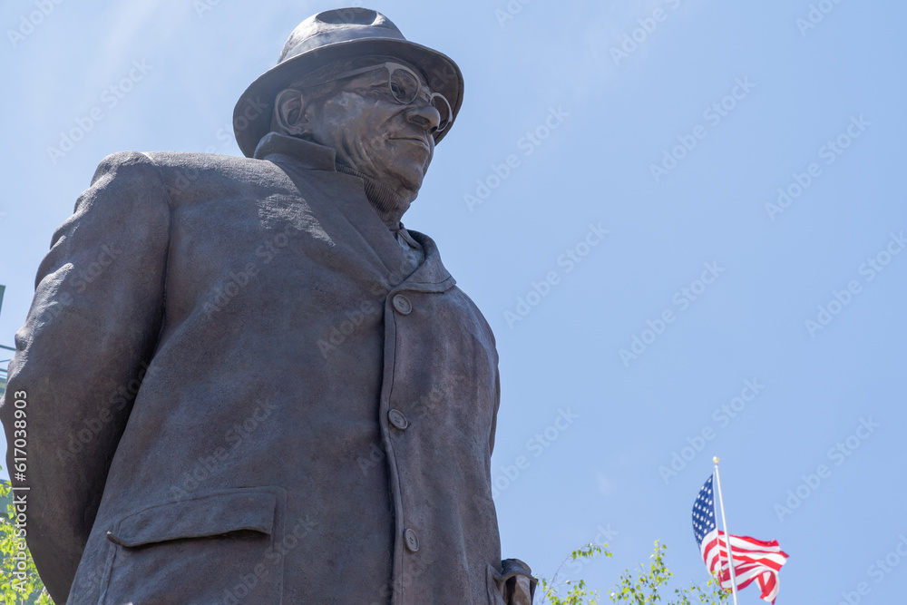Green Bay, Wisconsin - June 2, 2023: Close up of the Vince Lombardi ...