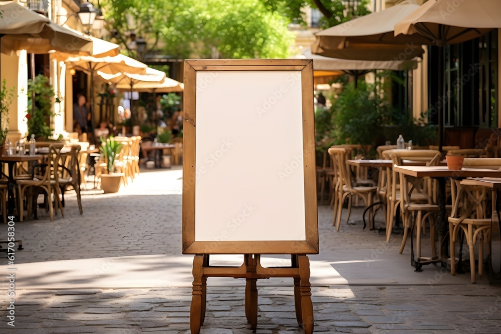 Roadside Cafe Menu Stand in Aix en Provence - Outdoor Street Restaurant ...
