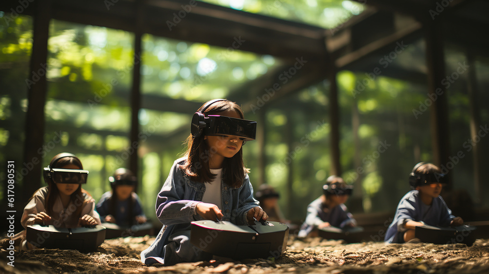 Future virtual reality learning process for children in a kindergarten ...