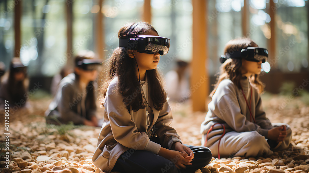 Future virtual reality learning process for children in a kindergarten ...