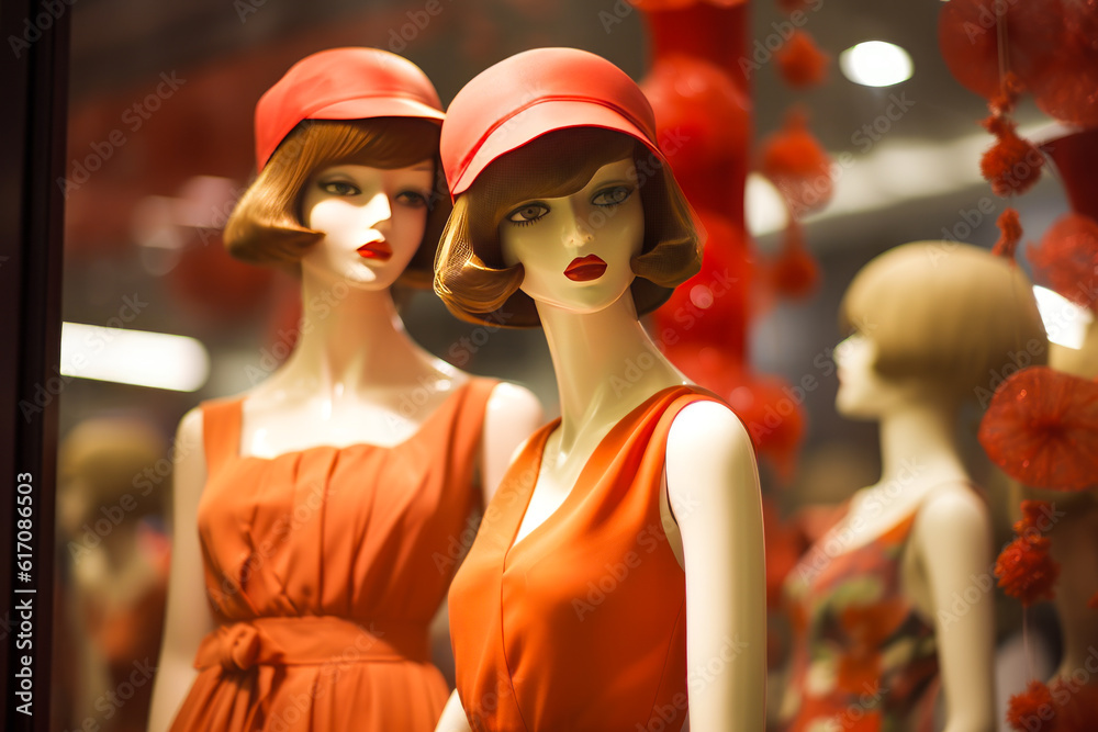 Captivating mannequins celebrating Women's Day, evoking empowering ...