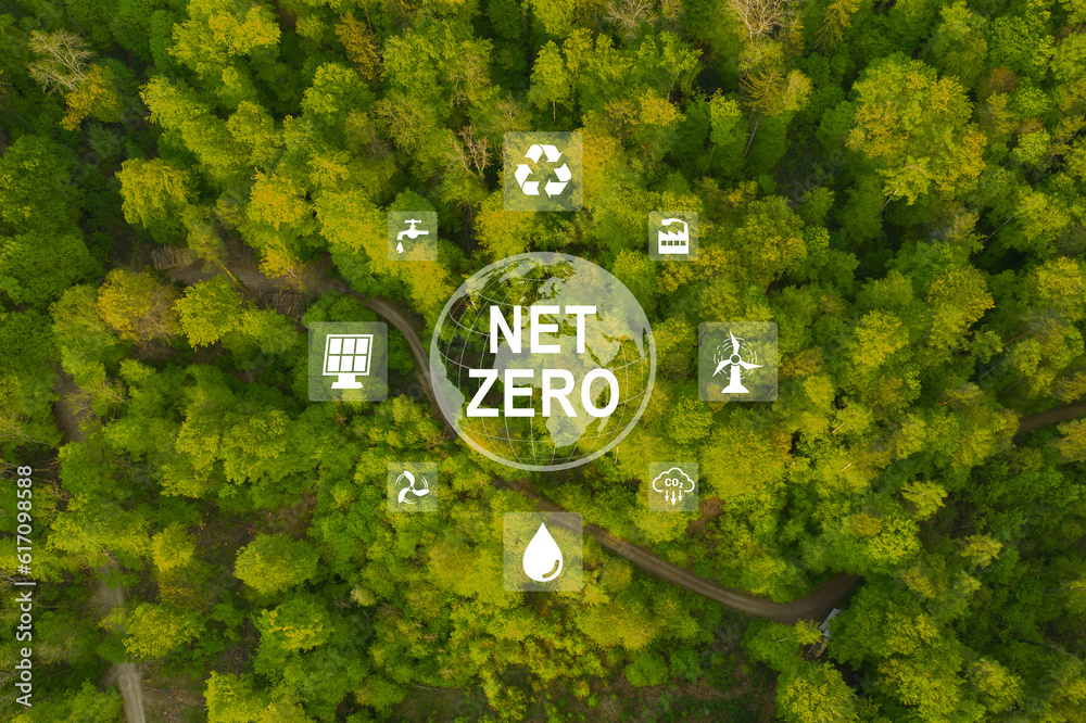 Carbon neutral and net zero concept natural environment Climate-neutral ...