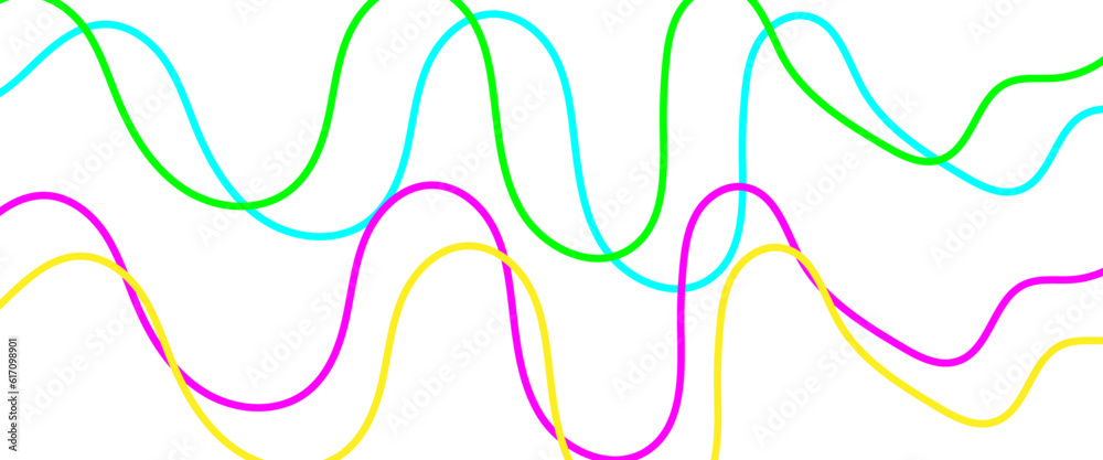 Modern colorful flowing wave lines and glowing moving lines. Futuristic ...