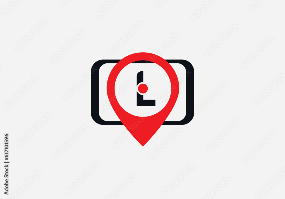 Location Track sign. Location tracker logo. Location symbol on phone ...