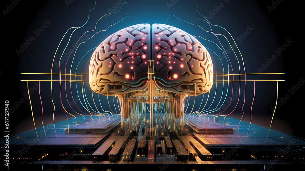 Brain 4K AI Artificial Intelligence Robot Future Technology Stock ...