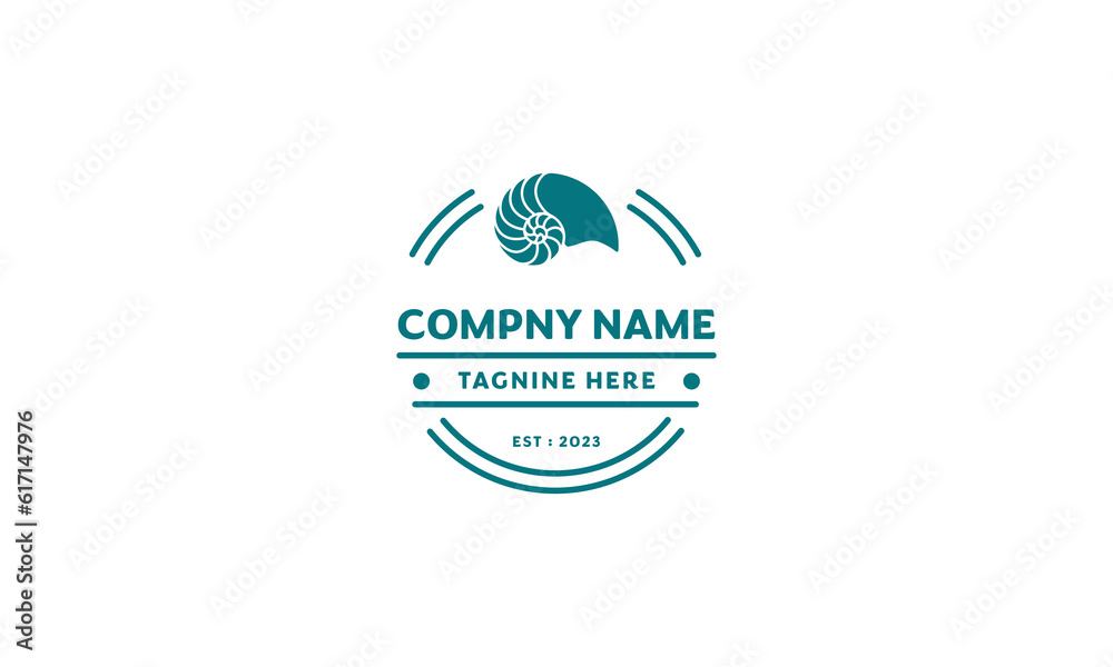 seashell restaurant logo design. seashell logo vector Stock Vector ...