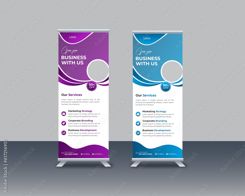 roll up banner, brochure, flyer, banner design, industrial, company ...