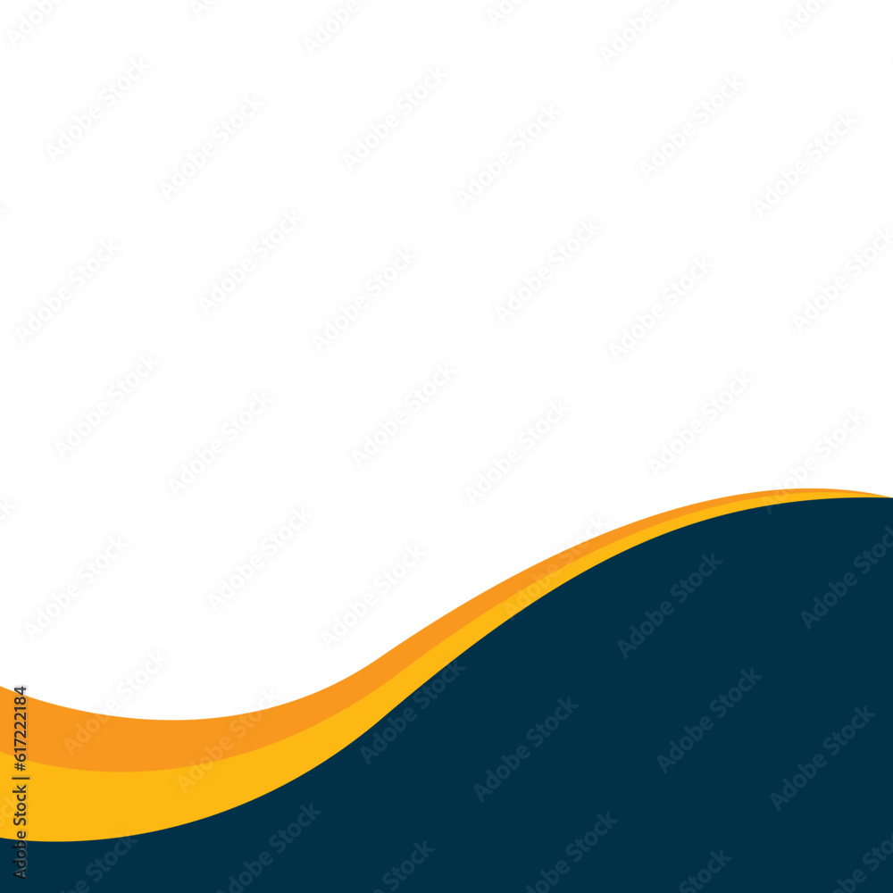 Business wave frame border. Business footer, header, frame. Stock ...
