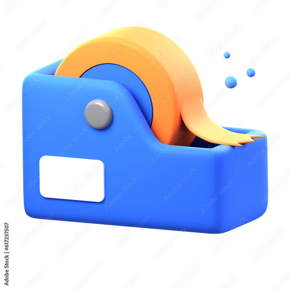 3D adhesive tape renders graphics of cute adhesive tape designs ...