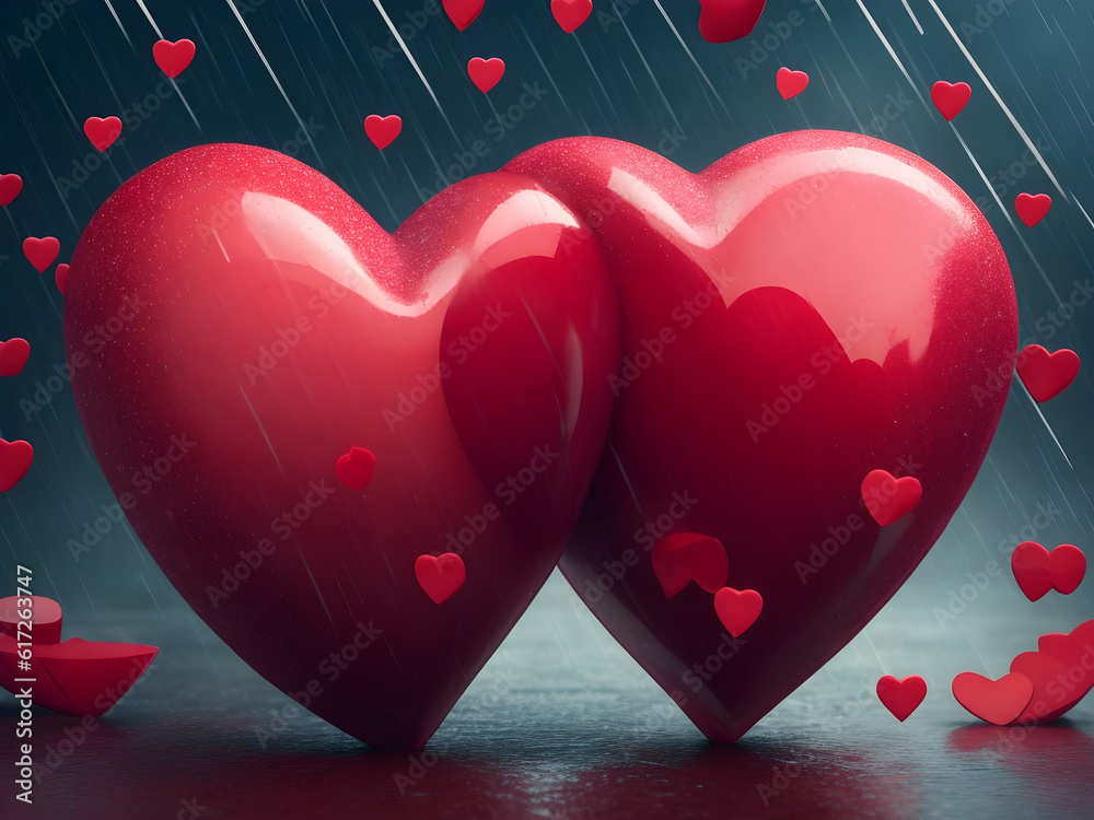 ภาพประกอบสต็อก Discover captivating heart-shaped romantic art on Adobe ...