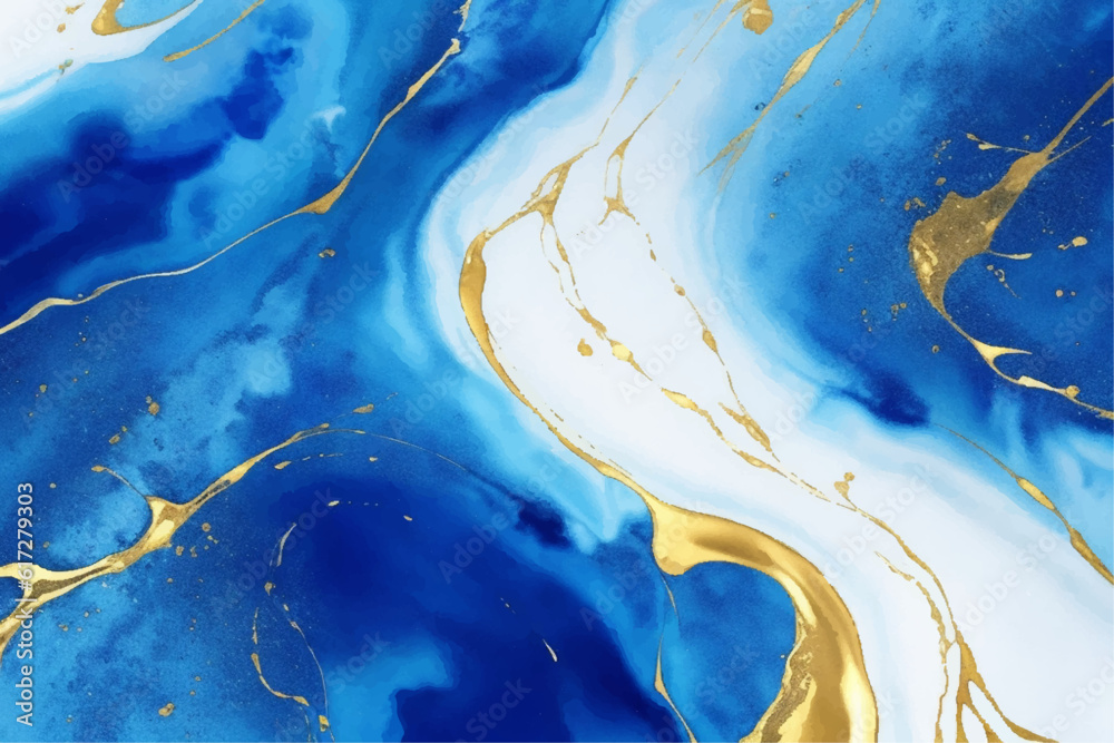 Background blue, abstract background, liquid marble watercolor ...