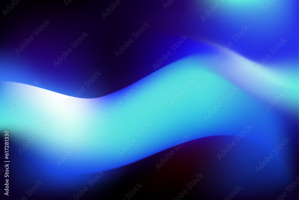 Gradient color Flow curve Background Blue Green color Stock Vector | Adobe Stock