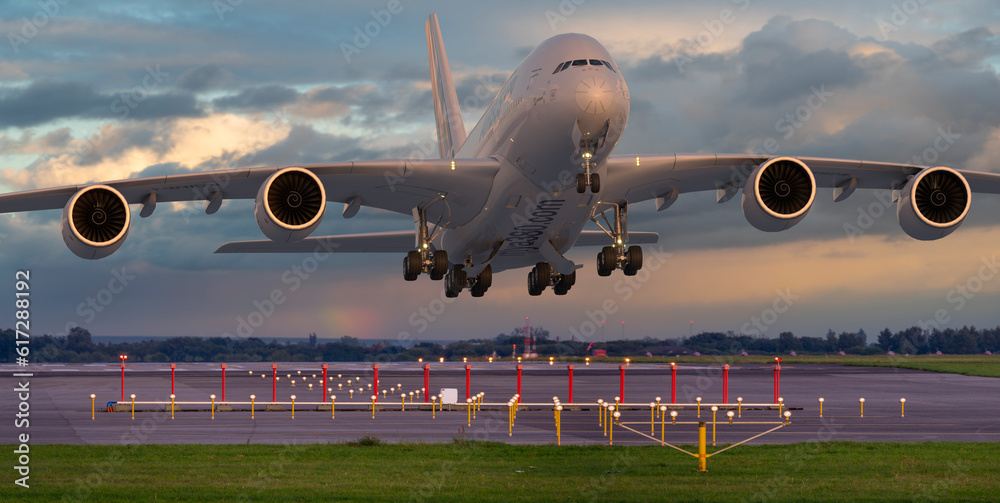 Airbus A380 aircraft Design New livery Stock Photo | Adobe Stock