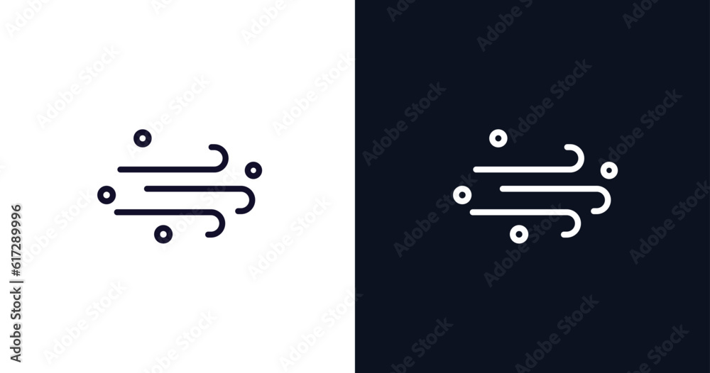 sand storms icon. Thin line sand storms icon from weather collection ...