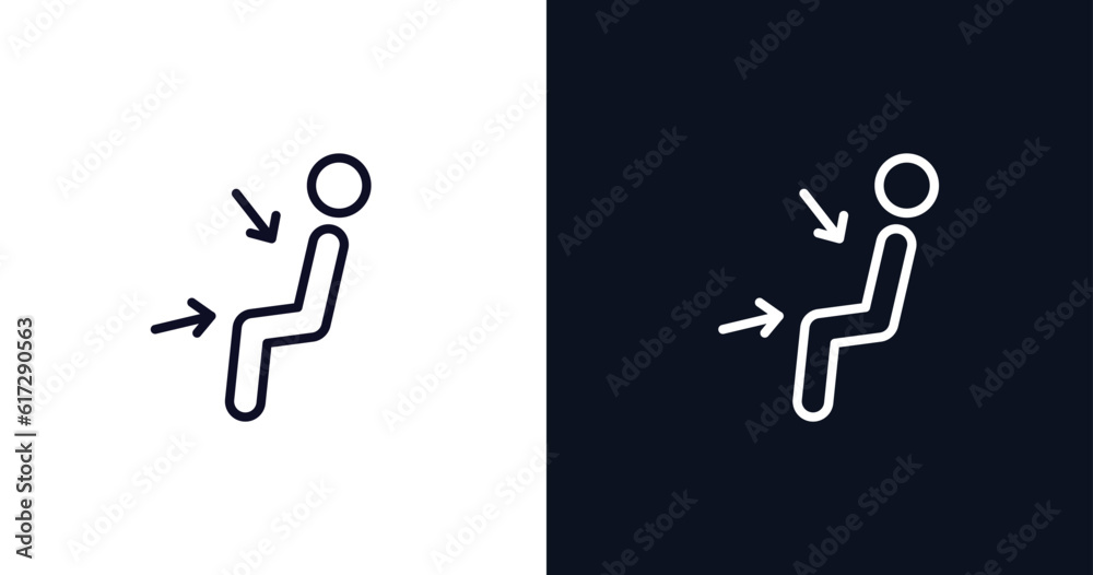 air outlet icon. Thin line air outlet icon from user interface ...