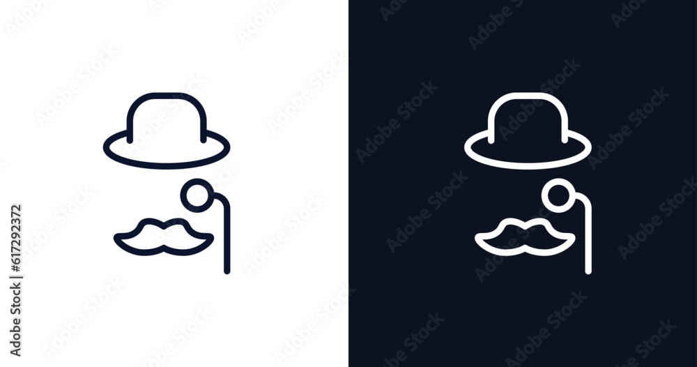 sir icon. Thin line sir icon from people collection. Outline vector ...