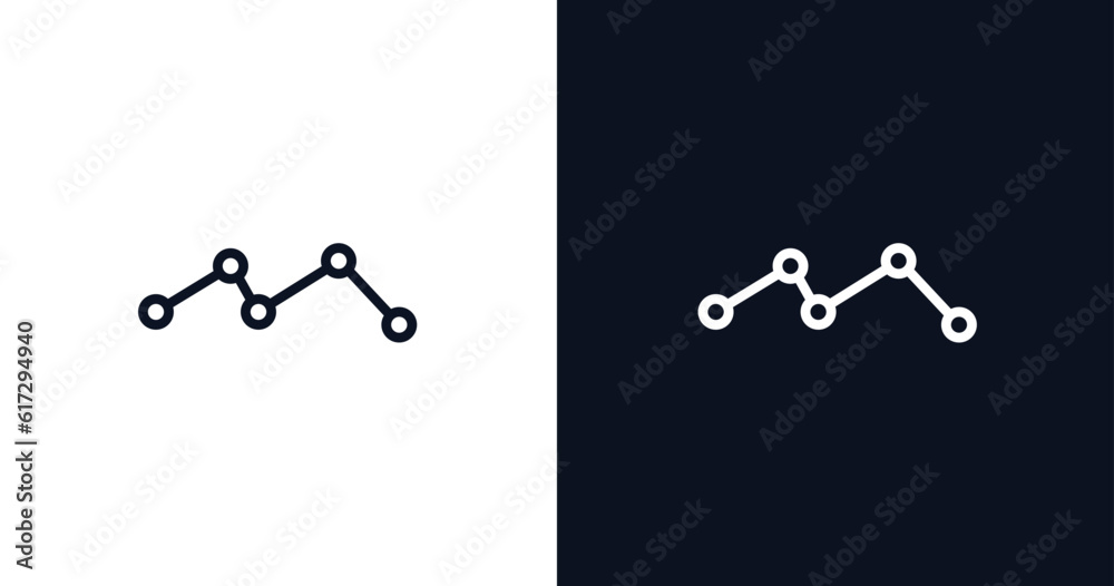 graph icon. Thin line graph icon from business and analytics collection ...