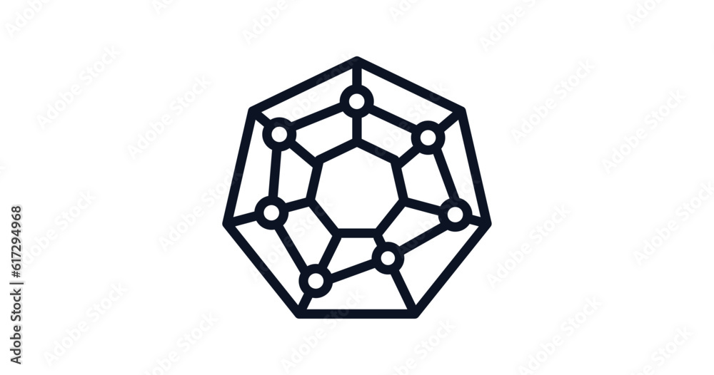 radar chart icon. Thin line radar chart icon from business and ...