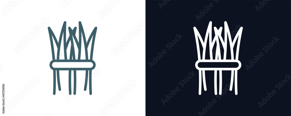 hay icon. Thin line hay icon from agriculture and farm collection ...