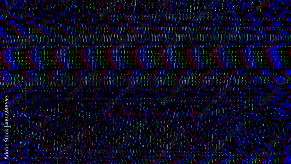 Low fidelity VHS VCR TV glitch noise effect, overlay and background ...