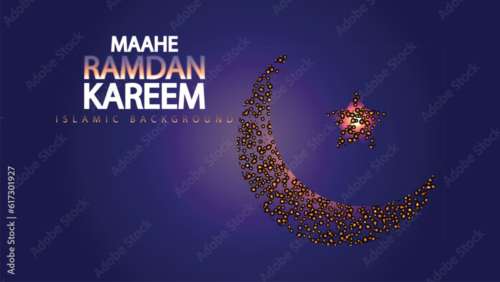 Ramadan Kareem Eid Mubarak Moon Logo Icon Trendy Vector Premium card ...