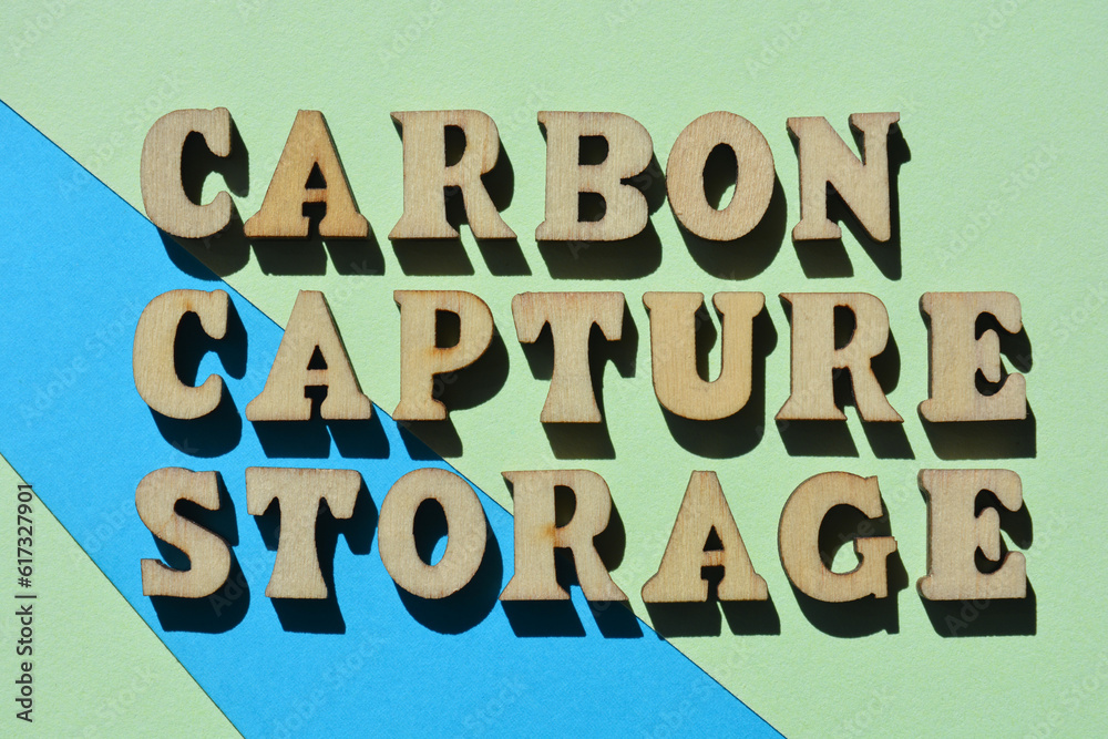 Carbon Capture Storage, words as banner headline Stock Photo | Adobe Stock