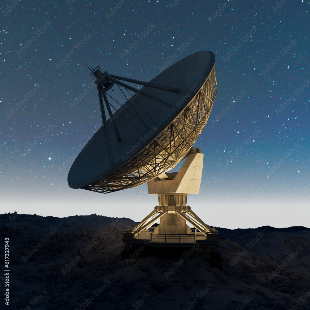 Satellite Dish In Space