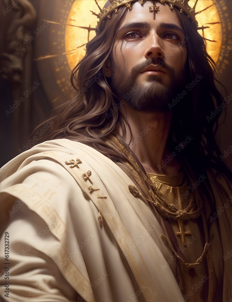 powerful portrayal of Jesus Christ adorned with the crown of thorns ...