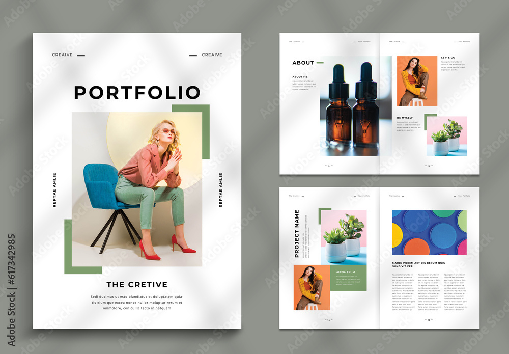 Portfolio Layout Stock Template | Adobe Stock