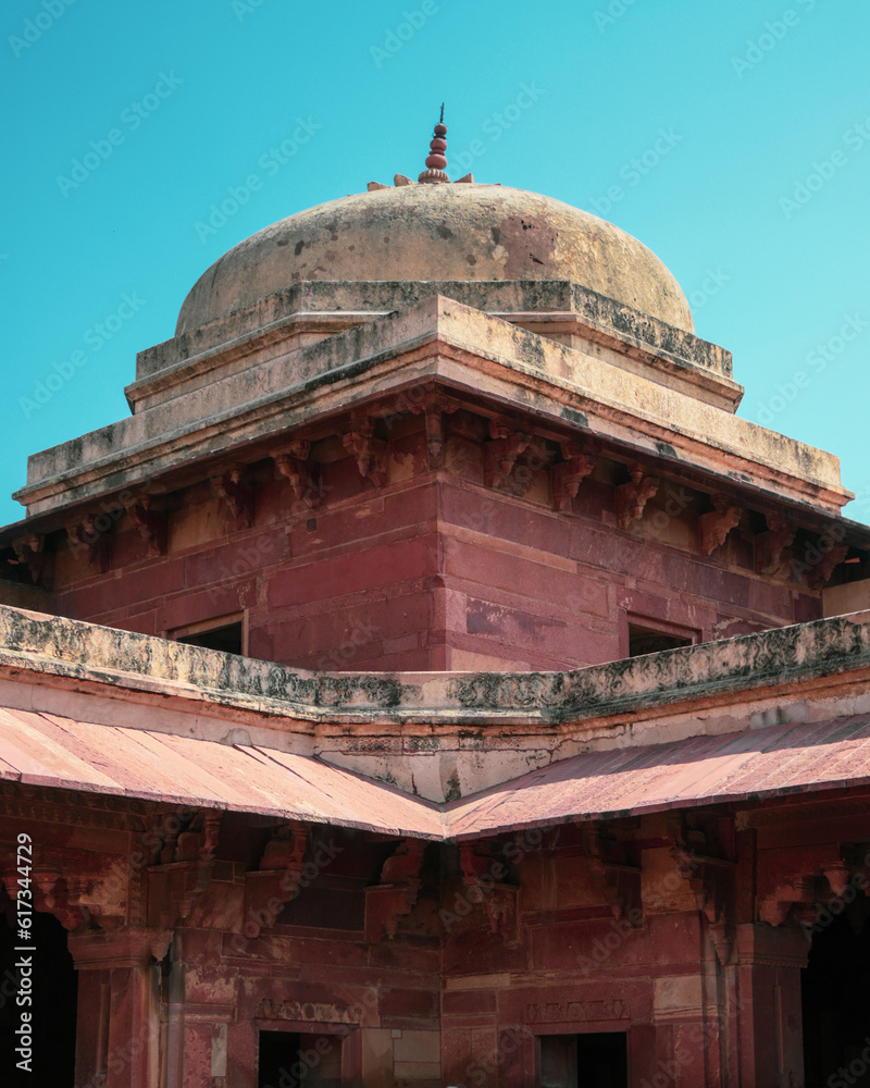 Beautiful structures of Indian old forts in Fatehpur Sikri Stock Photo ...