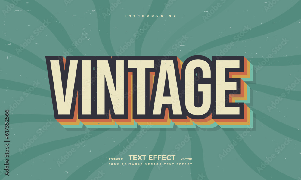 vintage retro grunge texture style editable colorful rainbow vector ...