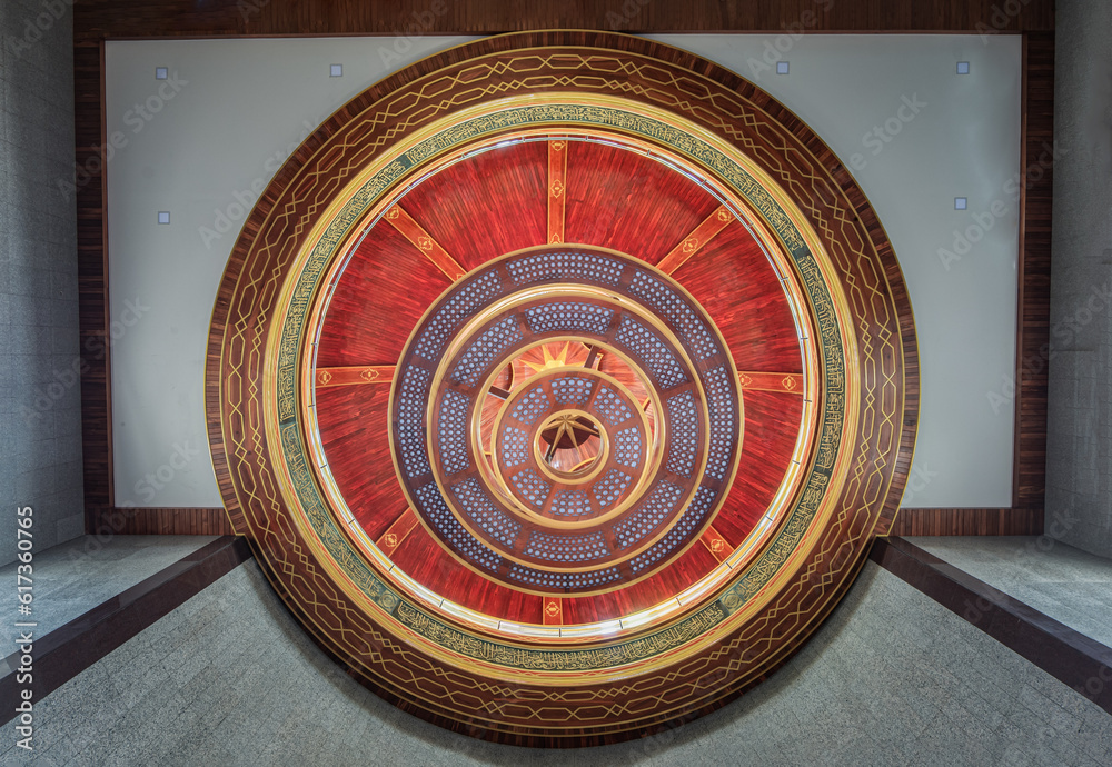 Look up to the ceiling has the beautiful ceiling round lamp, which is ...