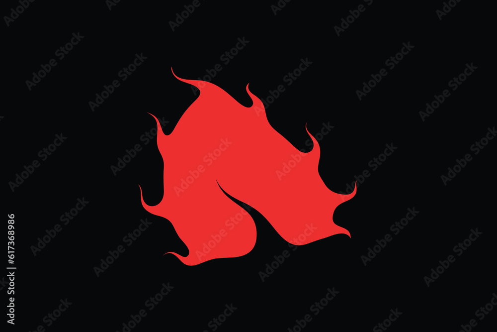 Fire logo with letter A. This logo was created using letter A elements ...